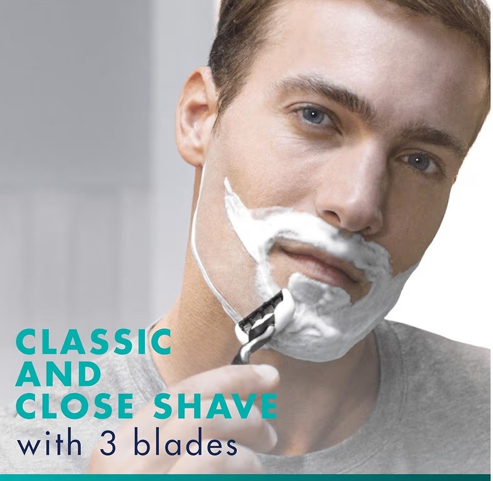 Gillette Mach 3 x 20 Razor Blade Cartriges Stainless Steel Lubrastrip ...