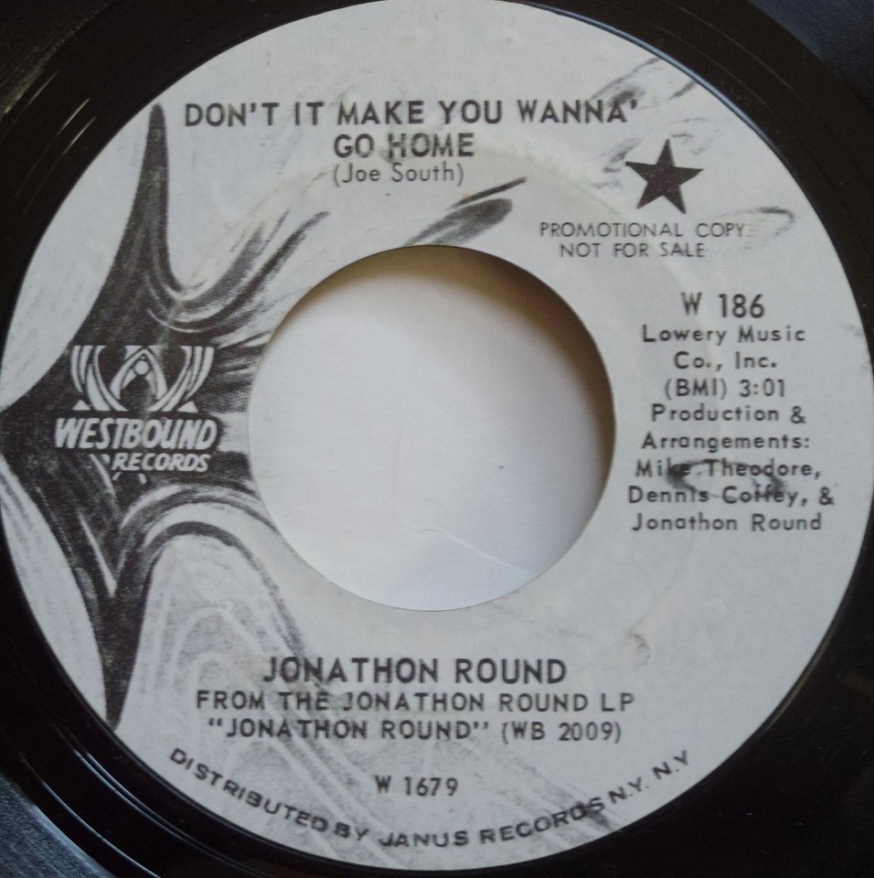 JONATHON ROUND ~ TRAIN A COMIN westbound PSYCH rare 45 NM- DENNIS ...