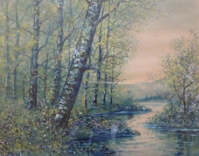 Raphael Senseman (American 1870-1966) Listed Artist Watercolor Gouache ...