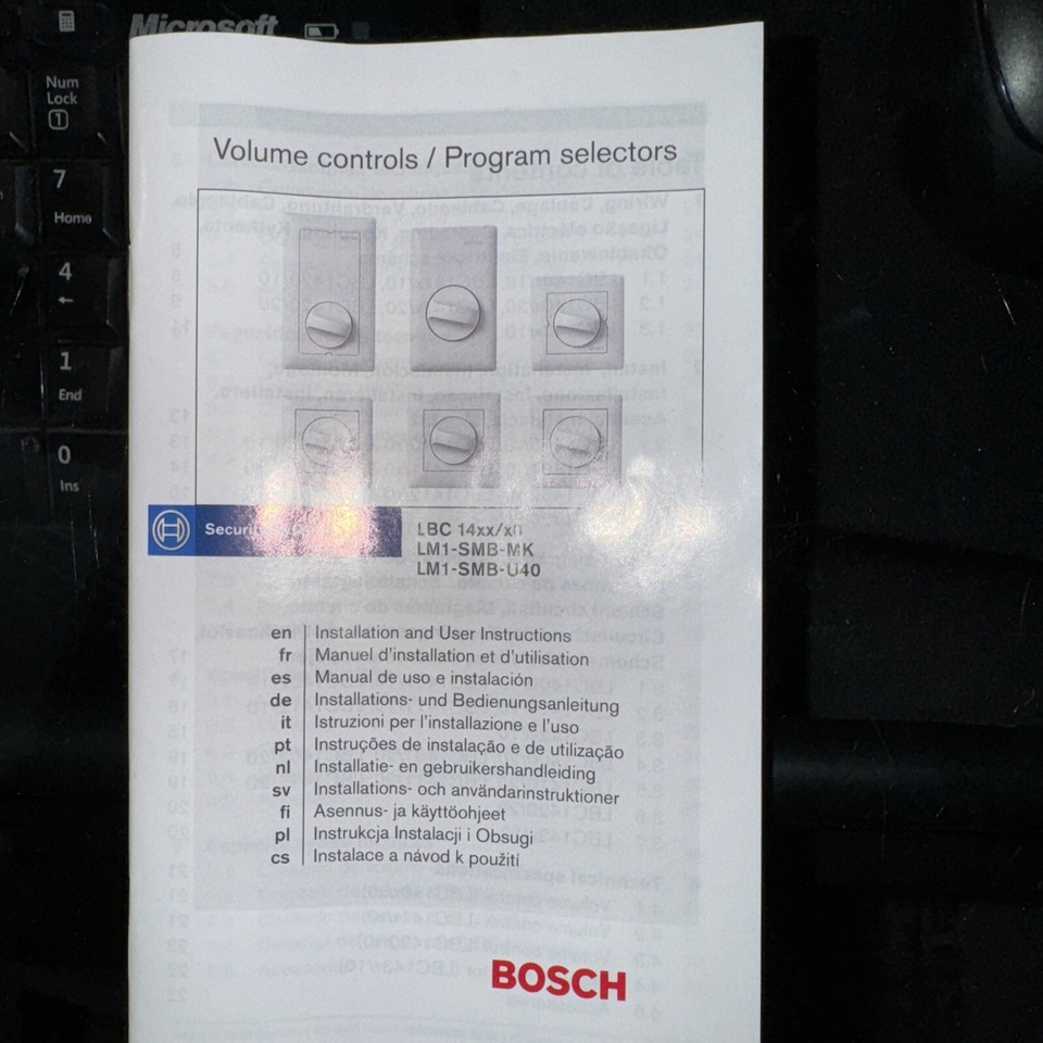 BOSCH LBC1420/10 VOLUME CONTROL | eBay