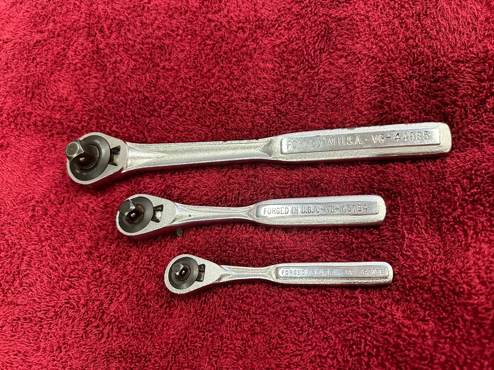 FORGED IN USA CRAFTSMAN 1/4'', 3/8'', & 1/2'' 3 PC RATCHET SET | eBay