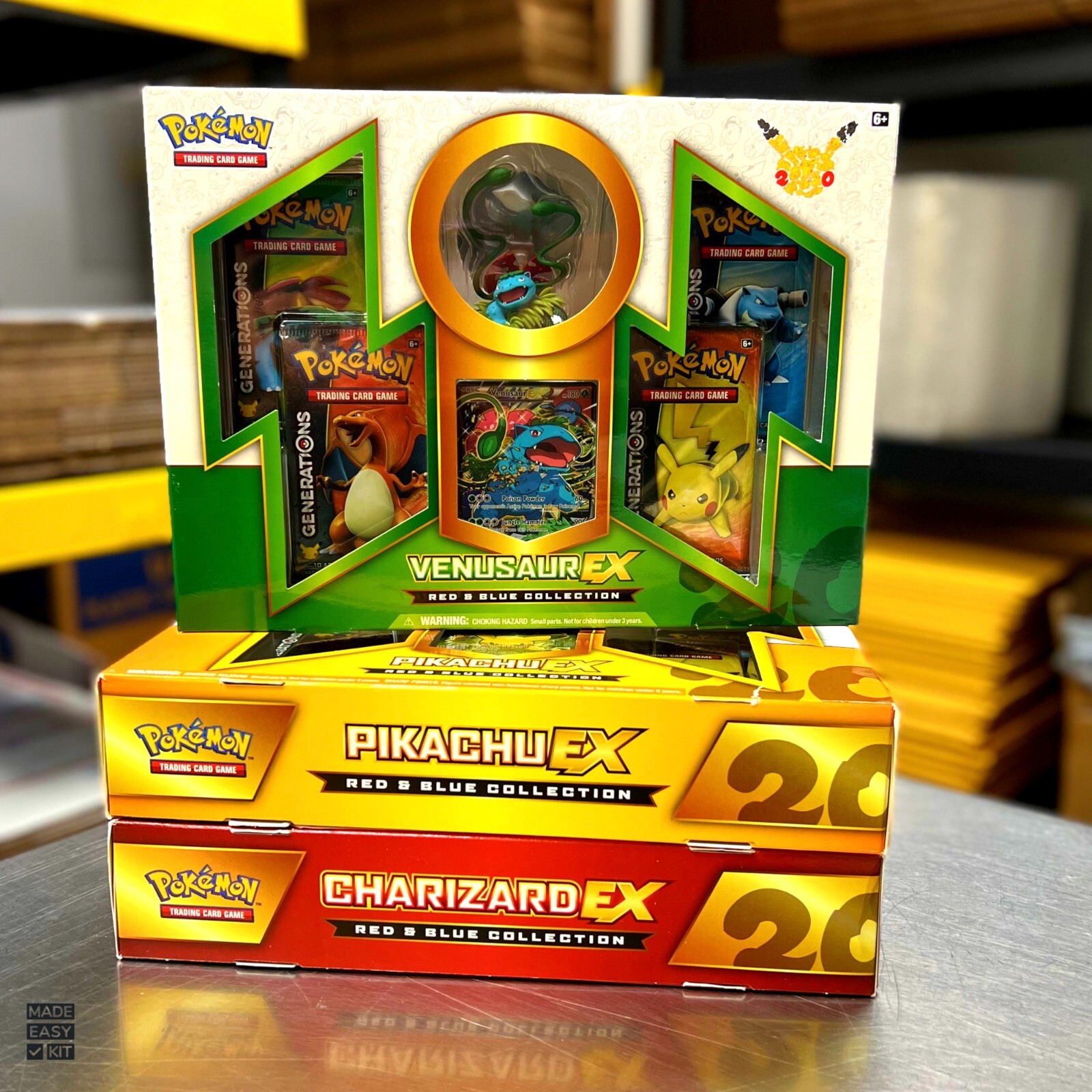 Pokémon Red & Blue Figure TCG Collection Venusaur EX Box Generations | eBay