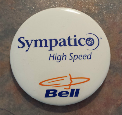 Bell Sympatico High Speed Advertising Pinback 1980s 2 1/2" | eBay