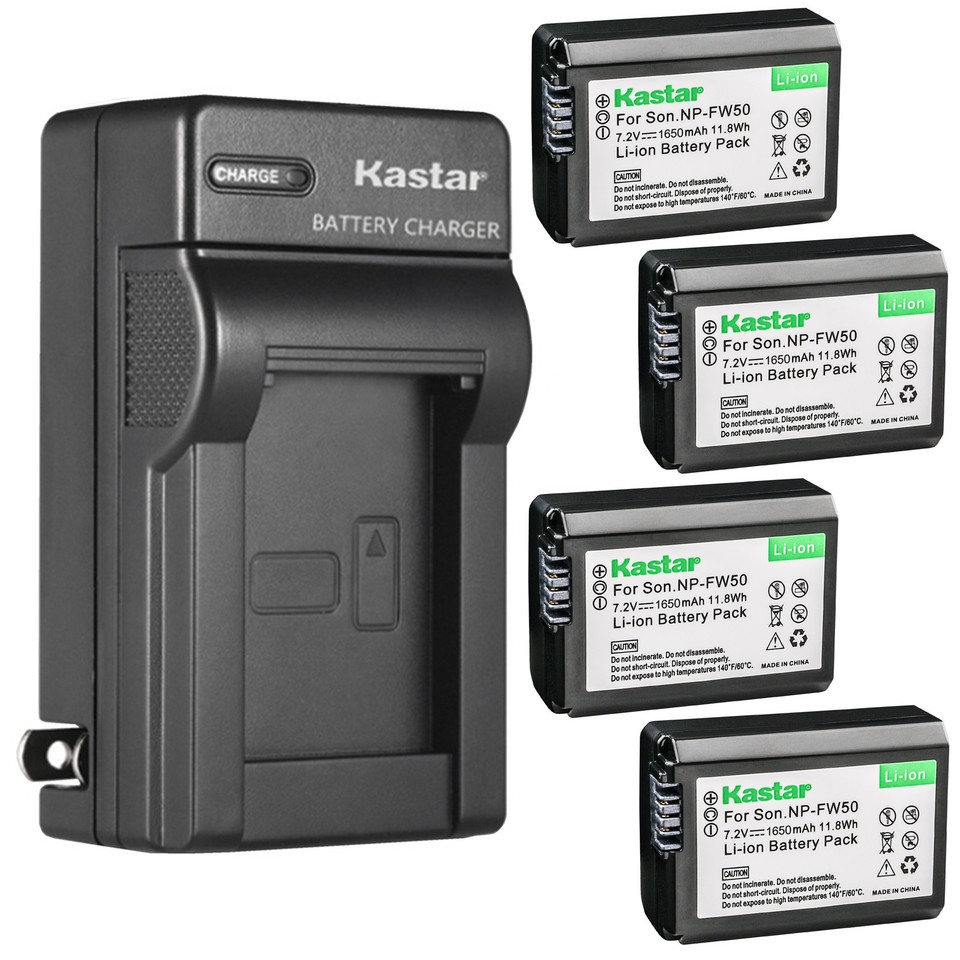 Kastar Battery AC Wall Charger for Sony NP-FW50 Sony NEX-5 NEX-5N NEX ...