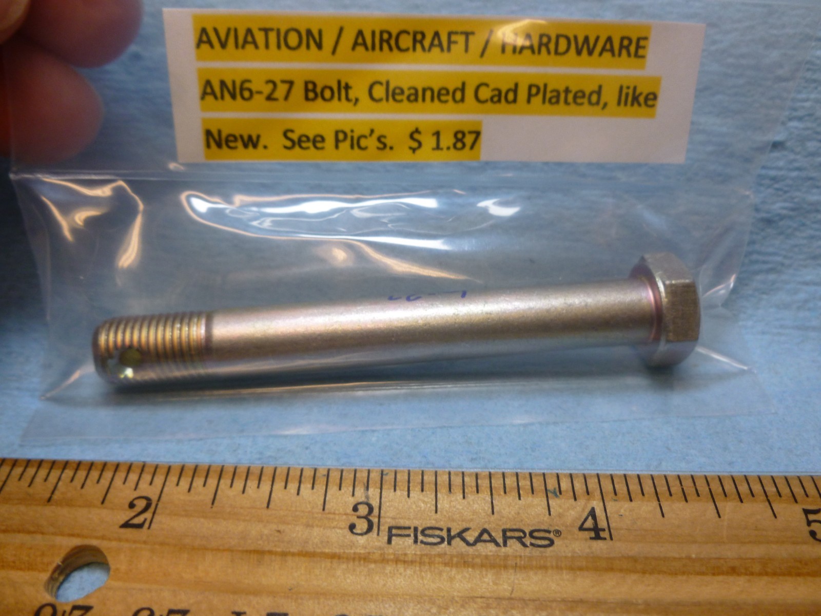 AN6-27 BOLT, Cleaned Cadmium Plated (Aviation) | eBay