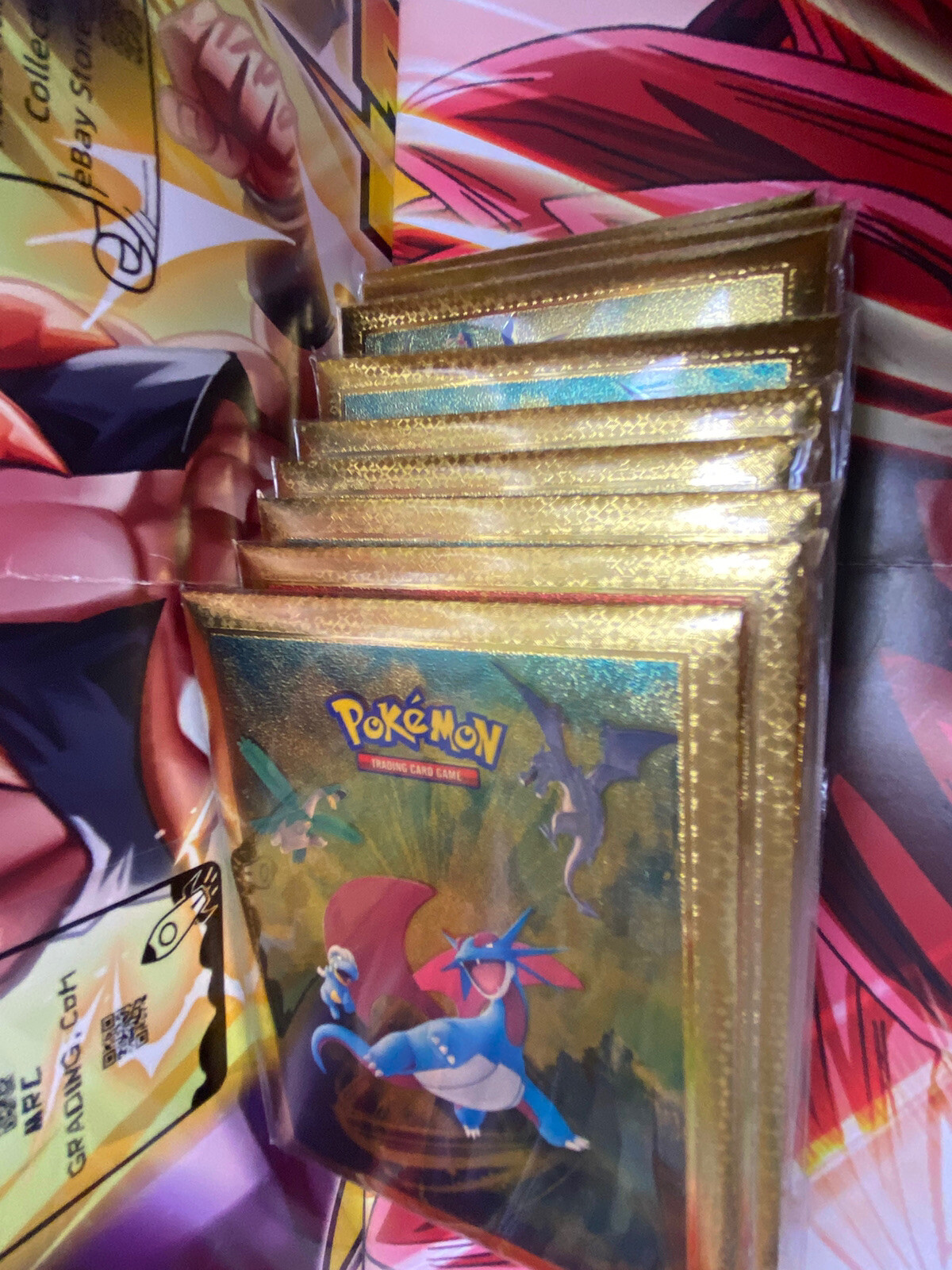 Pokemon 1 Pack of Golden Bendable Factory Packaged Mint Pokemon Cards ...