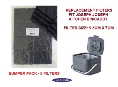 Replacement Odour Filters Fit Joseph Joseph Stack Food Waste 4L Caddy 4 ...