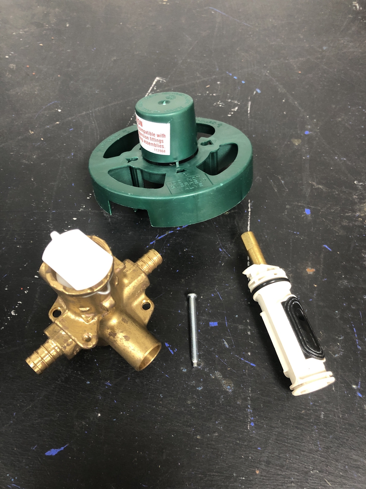 Moen FP62380 1/2 Inch PEX Pressure Balancing Rough-In Valve with Flush ...