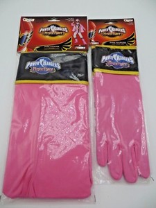 NEW Pink Power Rangers Mystic Force Gloves Boot Covers Costume age 4 ...