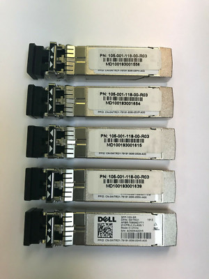 Dell 0WTRD1 10GB AFBR-709SMZ-FT1 SFP-10G-SR SFP+ 105-001-118-00 ...