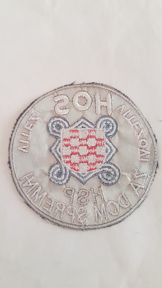 Patch HOS - Croatian Army - Knights - Vitez | eBay