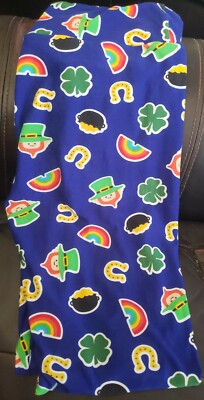 Lularoe RAINBOW SHAMROCK LEPRECHAUN St. Patrick's Day Blue One Size ...