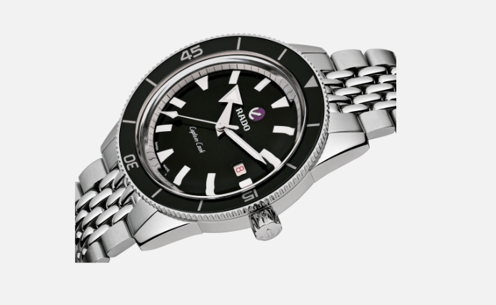 Rado Captain Cook Automatic Black Dial Stainless Steel Men's Watch ...