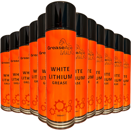 GreaseApe - White Lithium Grease Spray Lubricant - 500ml Aerosol | eBay UK