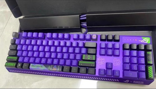 New Limited Edition EVANGELION EVA-01 ASUS ROG Strix Scope RX Keyboard ...