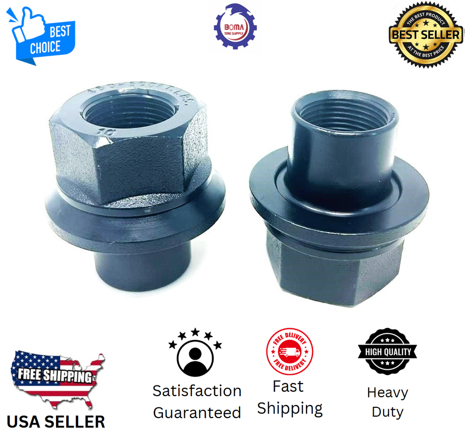 6 Pack 33mm M22x1.5 x 19mm Sleeve Wheel Lug Nuts M22-1.5x19mm Skirt ...