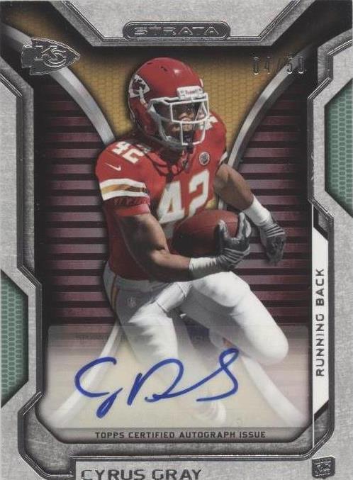 2012 Topps Strata - Rookie Autographs Cyrus Gray #RA-CG Green /50 (AU ...