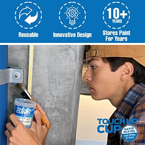 Touch Up Cup Empty Plastic Paint Storage Containers with Lids for ...