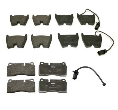 Ferodo Front and Rear Disc Brake Pad Kit with Sensors For Audi R8 2008 ...