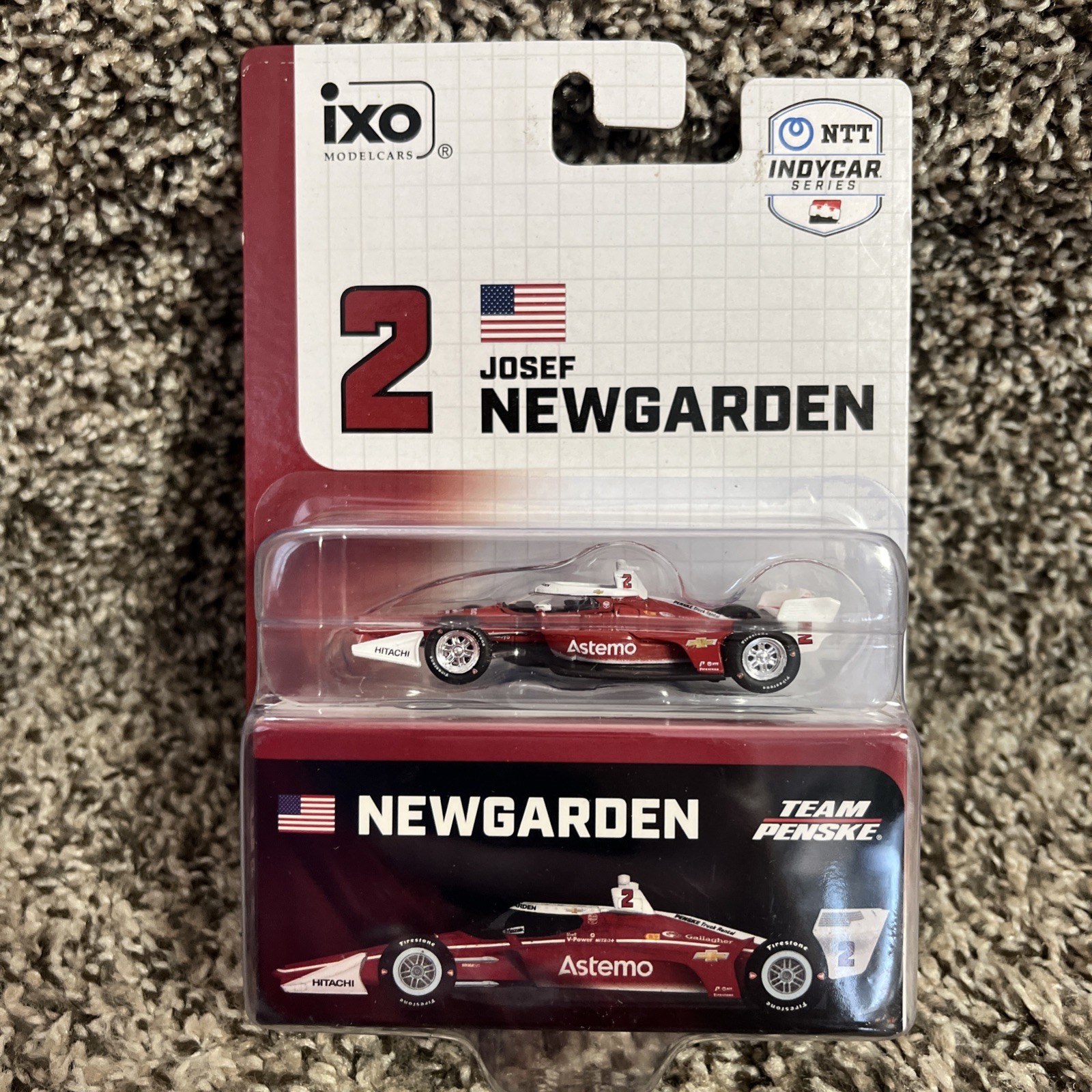 IXO 64002 1:64 Scale 2025 Josef Newgarden #2 Astemo Team Penske IndyCar ...