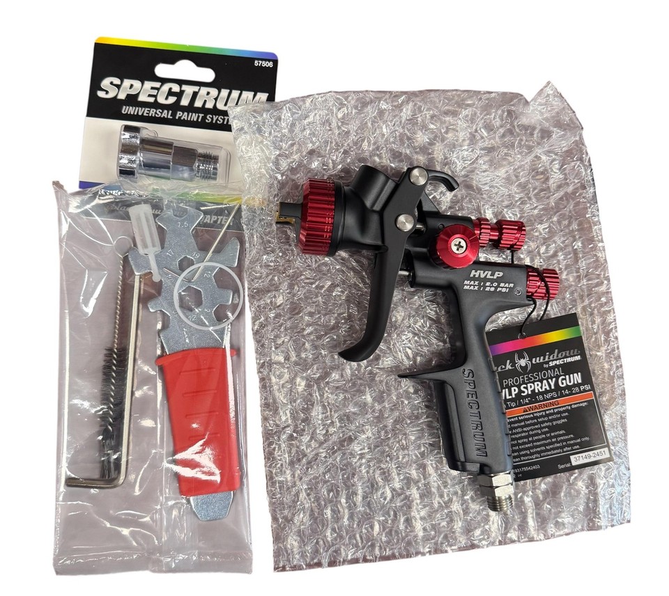 Black Widow by Spectrum Professional HVLP Spray Gun #56152 New in Box ...