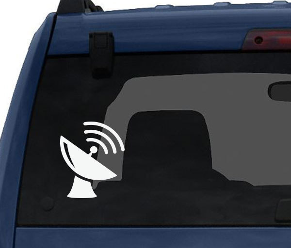 Space Icon - Seti Satellite Dish Toon Extraterrestrial -Car Tablet ...