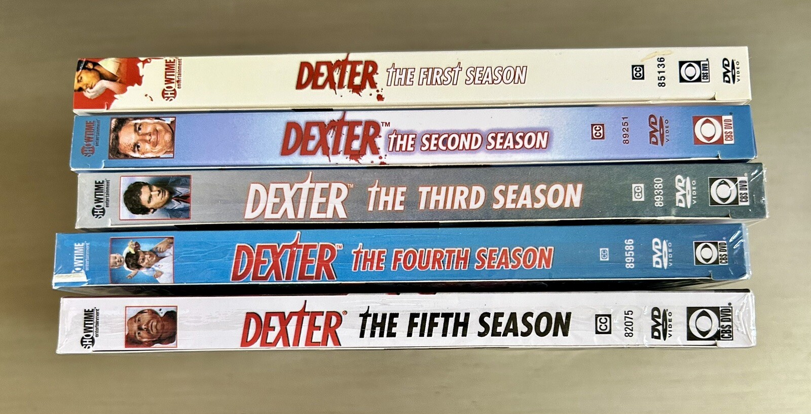 Dexter TV series Seasons 1-5 DVD sets only 1 & 2 are open, others ...
