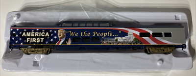 Trump Train HO Scale Railroad Vista Dome Car Bradford Exchange "We The ...