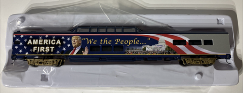 Trump Train HO Scale Railroad Vista Dome Car Bradford Exchange "We The ...
