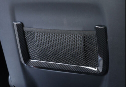 Carbon Fiber 2012-19 Front Seatback Bag Mesh Pocket Frame For Range ...