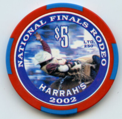 $5 Harrah's National Finals Rodeo LE Chip Las Vegas 2002 | eBay