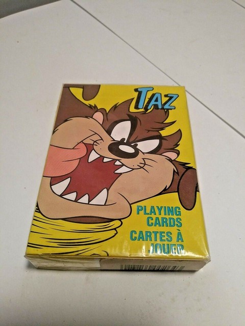 Vintage 1996 Taz Playing Cards Tasmanian Devil Looney Tunes Cartoons ...