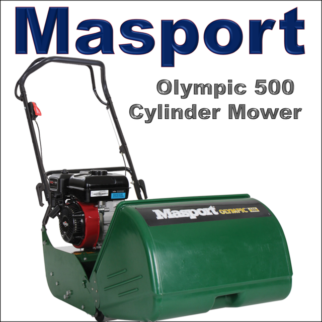 Masport Olympic 500 51cm Cylinder Petrol Lawnmower Self Propelled Lawn ...