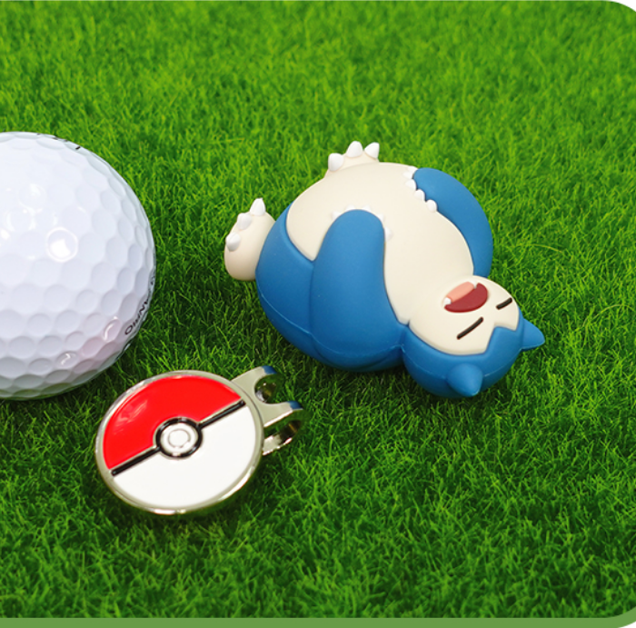 POKEMON GOLF Ball Marker Magnetic Clip Set - Pikachu Ditto Snorlax ...