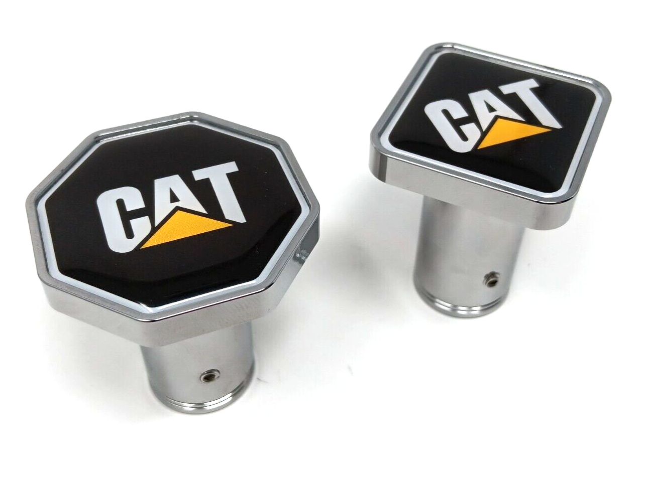 Caterpillar Logo Trailer & Tractor SET Air Brake Knob CAT chrome screw ...