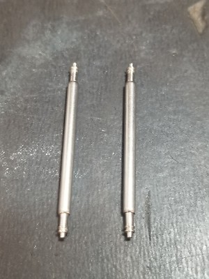 Set of 2 24mm Double Shouldered Thick Spring Bars - NEW | eBay