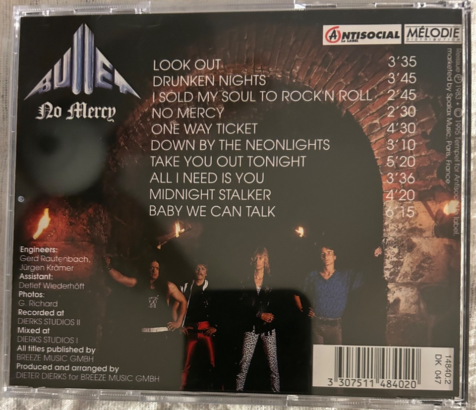 BULLET NO MERCY CD MINT/NEW/RARE & OUT OF PRINT! | eBay