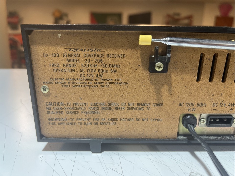 Realistic DX-100 Short Wave Receiver Model 20-206- Tested Works Great ...