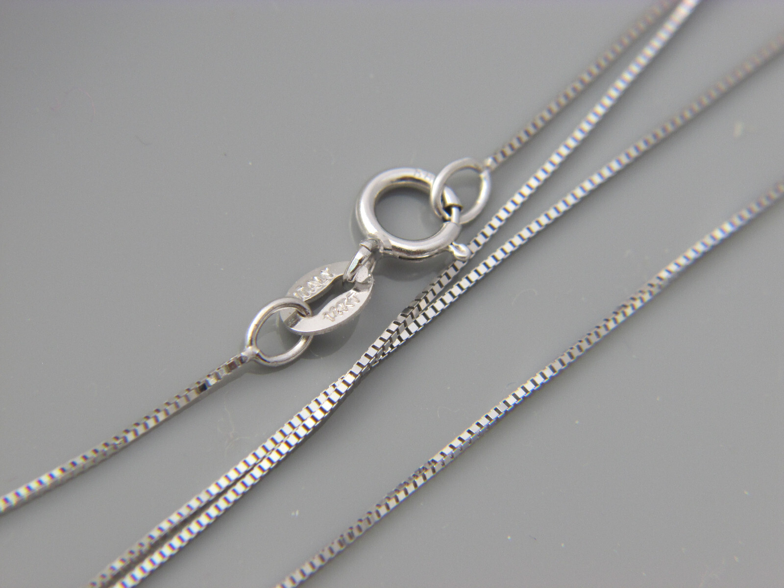 14k gold box necklace solid 14kt gold box chain yellow gold rose gold ...