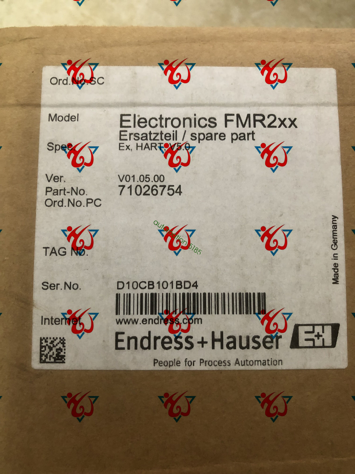E+H 71026754 Brand New Radar level meter HART module Via FedEx or DHL ...