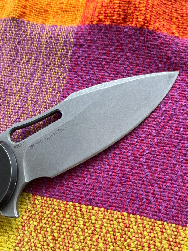 Ferrum Forge Fortis 2.0 1st Prod Run S35VN SW Blade Gray/Black Titanium ...