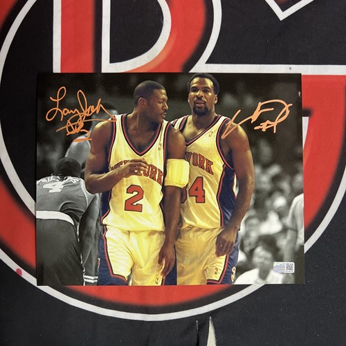Larry Johnson Charles Oakley New York Knicks Signed 8X10 Photo Steiner ...