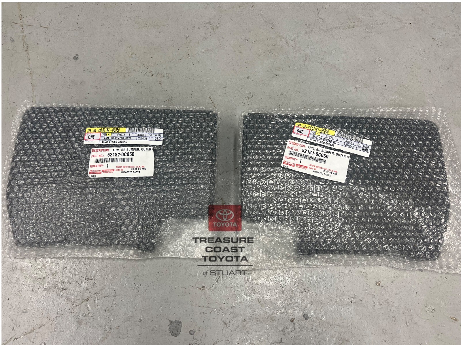NEW OEM TOYOTA TUNDRA 22-23 MATTE BLACK REAR BUMPER CAPS LEFT AND RIGHT ...