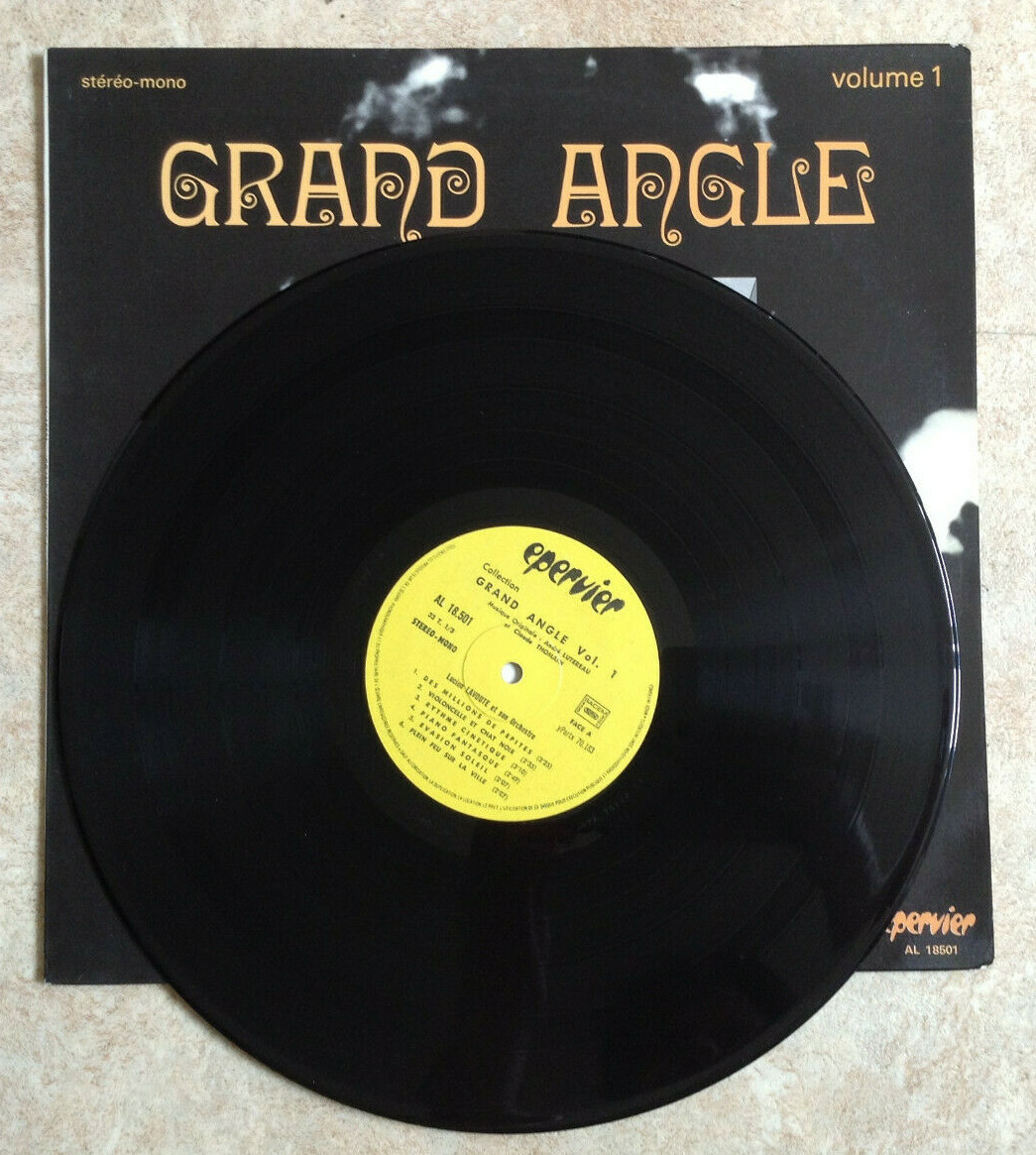 33 RPM L.Lavoûte Vinyl LP Grand Angle Vol 1 Cello Cat Black -epervier ...