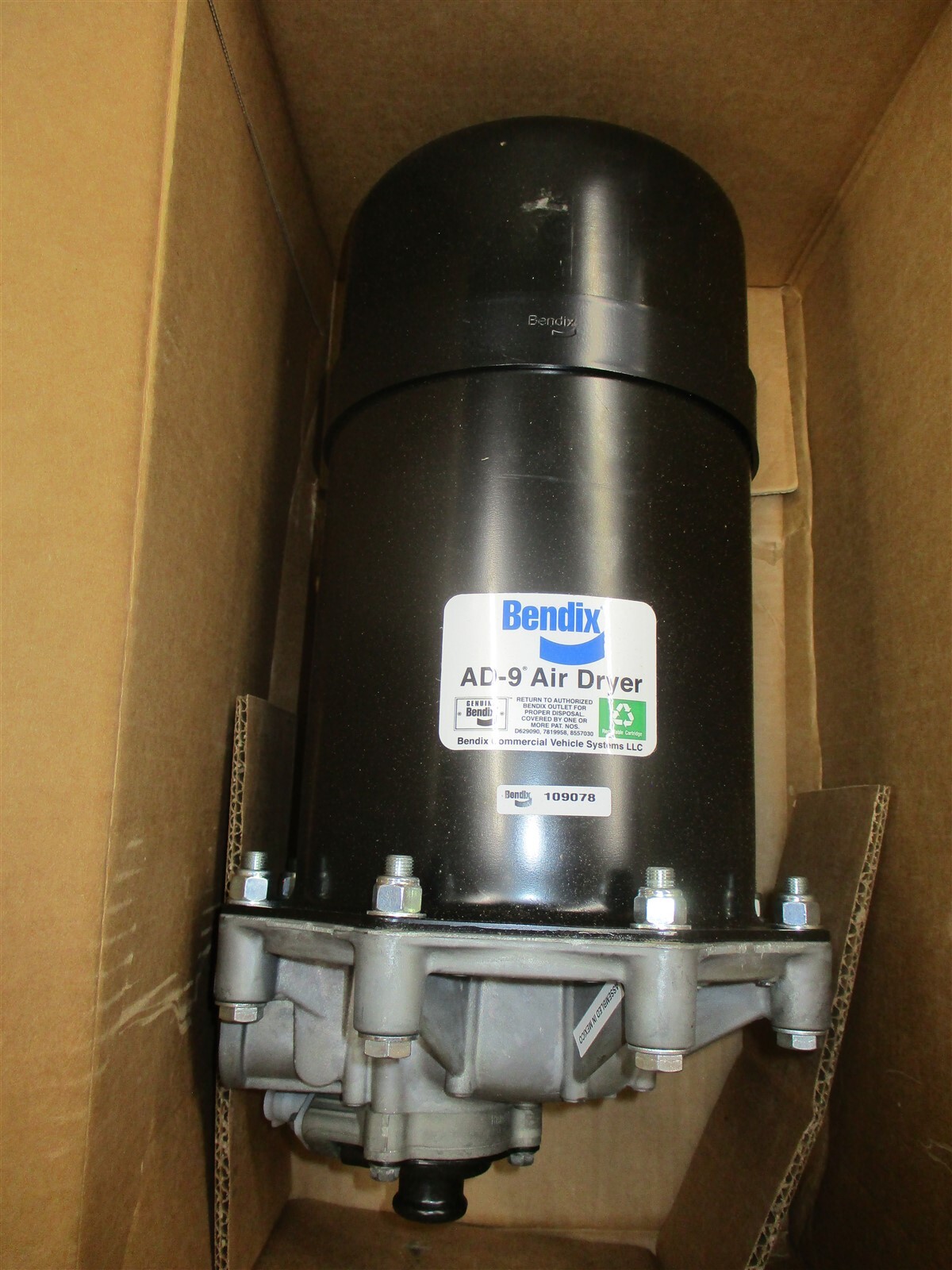 800514 BENDIX AD-9 AIR DRYER W/ DRAIN VALVES AD9 DRIER for sale online ...