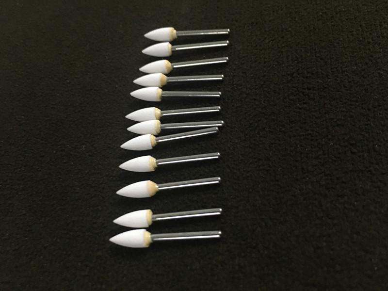 12pcs/set Dental Mounted White Finishing Polishing Stone burs FG FL2 | eBay