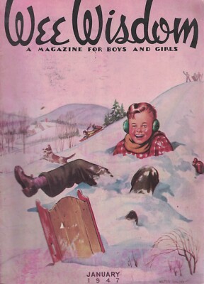 1947 Wee Wisdom January - Paper doll cut out; Elves; Christmas cards ...