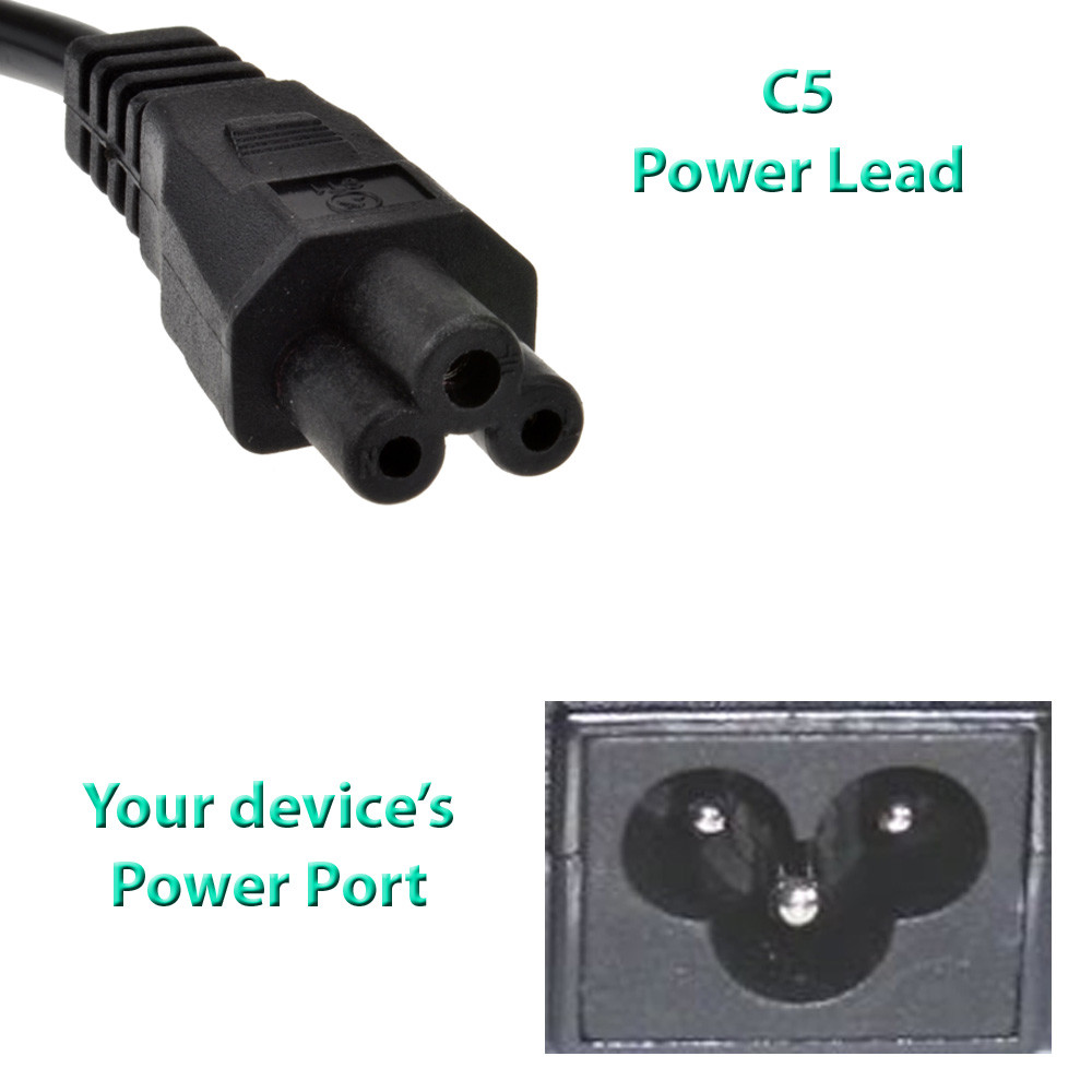 Ac Power Cable Mains Lead for Plasma LCD LED TV Monitor DVD Play ...