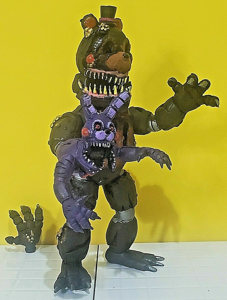 mexican JUMBO ANIMATRONIC TWISTED FREDDY size 9.50" FNAF five nights at ...