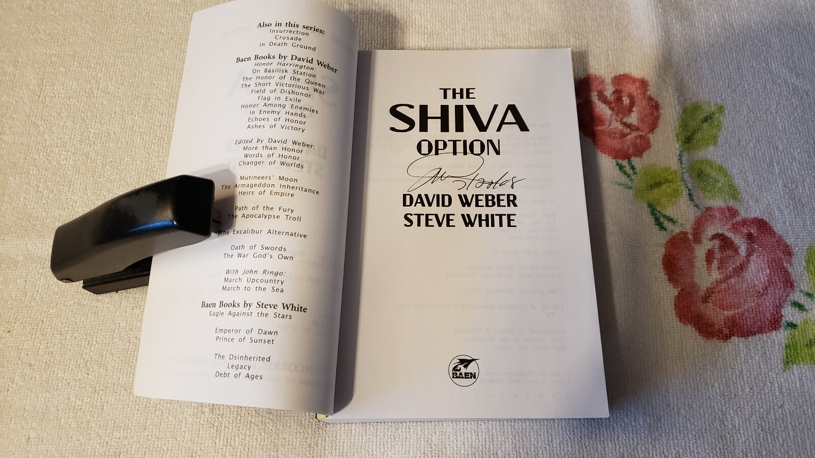 THE SHIVA OPTION by DAVID WEBER & STEVE WHITE *SIGNED* +TS+ | eBay